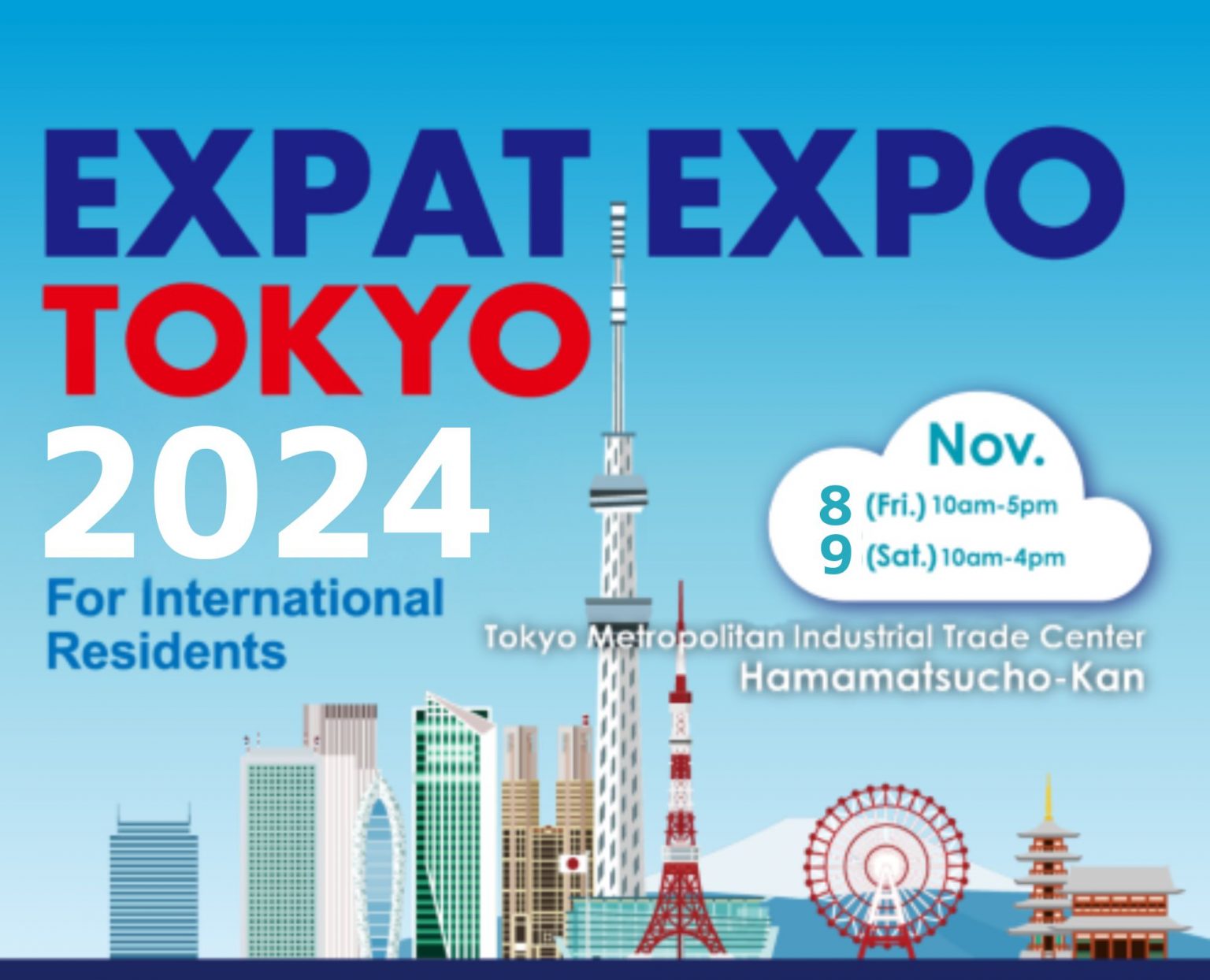 EXPAT EXPO TOKYO 2024：日本在住外国人向け展示会 11月8日～9日 開催！ - J SELECT | JAPAN SELECT
